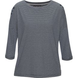 ELBSAND Damen 3/4-Arm-Shirt marine-wei&szlig; Gr&ouml;&szlig;e S (36)