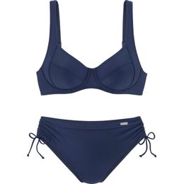 Lascana Damen B&uuml;gel-Bikini marine Gr&ouml;&szlig;e 36D