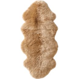 HEINE HOME unisex Lammfell camel Gr&ouml;&szlig;e ca. 68x100 cm - Fellform
