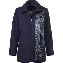 CR&Eacute;ATION L Damen Steppjacke mit Schal marine Gr&ouml;&szlig;e 50