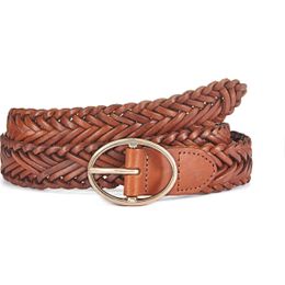 Lascana Damen Lederg&uuml;rtel cognac Gr&ouml;&szlig;e 85