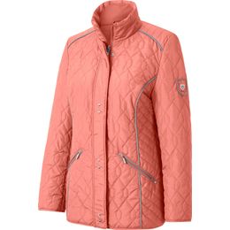 CR&Eacute;ATION L Damen Steppjacke mit Kontrast-Details grapefruit Gr&ouml;&szlig;e 36