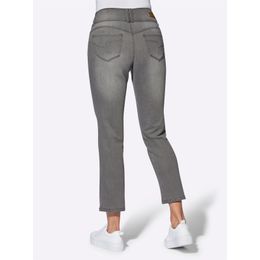 CR&Eacute;ATION L Damen 7/8-Jeans mit breitem 3-Knopf-Bund grey-denim Gr&ouml;&szlig;e 54