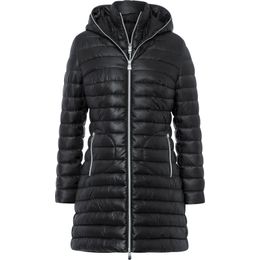 Heine Damen Steppjacke mit herausnehmbarem Einsatz schwarz Gr&ouml;&szlig;e 42