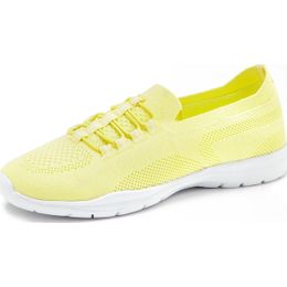 Lascana Damen Sneaker hellgelb Gr&ouml;&szlig;e 39