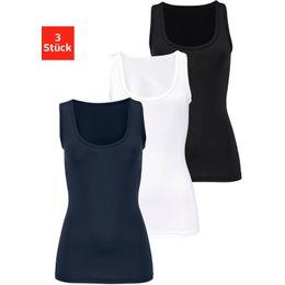 Damen Unterhemd marine, schwarz, wei&szlig; Gr&ouml;&szlig;e 40/42