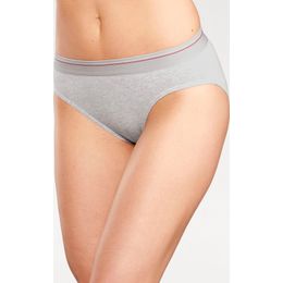 H.I.S. Damen Bikinislip grau-meliert, wei&szlig;, schwarz Gr&ouml;&szlig;e 40/42