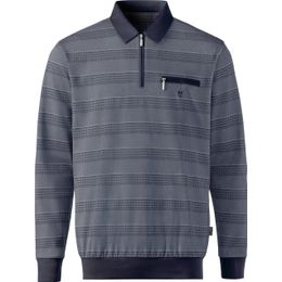 Hajo Herren Langarm-Poloshirt marine Gr&ouml;&szlig;e 52/54
