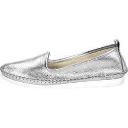 Andrea Conti Damen Slipper silberfarben Gr&ouml;&szlig;e 39