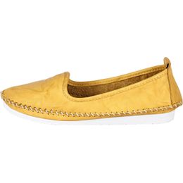Andrea Conti Damen Slipper gelb Gr&ouml;&szlig;e 41