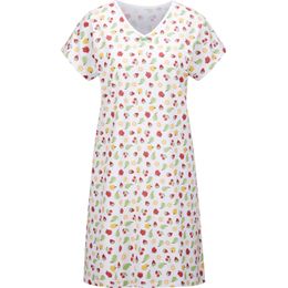w&auml;schepur Damen Sleepshirts aus Baumwoll-Jersey apfel + wei&szlig;-bedruckt Gr&ouml;&szlig;e 52/54