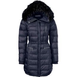Heine Damen Steppjacke mit abnehmbarer Kapuze marine Gr&ouml;&szlig;e 42