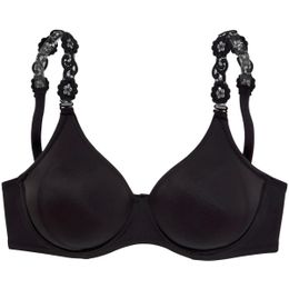 Lascana Damen T-Shirt-BH schwarz Gr&ouml;&szlig;e 100D