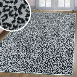 OTTO home Teppich &raquo;Fynna, Leoparden-Muster, Animalprint&laquo; rechteckig 9 mm H&ouml;he besonders weicher Flor, Wohnzimmer, Schlafzimmer, Esszimmer, Leo 