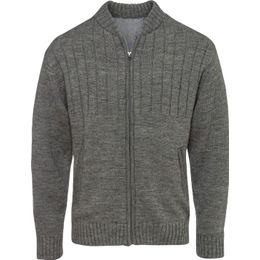 CR&Eacute;ATION L Herren Strickjacke grau Gr&ouml;&szlig;e 50