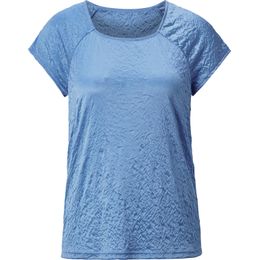 CR&Eacute;ATION L Damen Kurzarmshirt in strukturierter Qualit&auml;t himmelblau Gr&ouml;&szlig;e 38