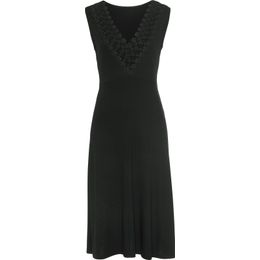 Lascana Damen Jerseykleid schwarz Gr&ouml;&szlig;e 46