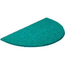 Grund &raquo;Melli&laquo; H&ouml;he 17 mm rutschhemmend beschichtet fu&szlig;bodenheizungsgeeignet strapazierf&auml;hig melierter Flor blau Polyacryl
