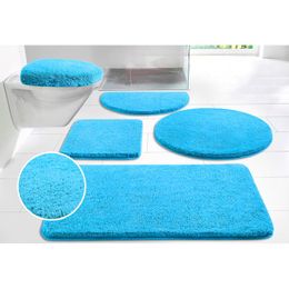 my home Badematte &raquo;Merida, Badvorleger, Badezimmer Teppich&laquo; H&ouml;he 32 mm rutschhemmend beschichtet fu&szlig;bodenheizungsgeeignet schnell trocknend 