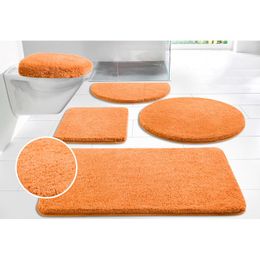 my home Badematte &raquo;Merida, Badvorleger, Badezimmer Teppich&laquo; H&ouml;he 32 mm rutschhemmend beschichtet fu&szlig;bodenheizungsgeeignet schnell trocknend 