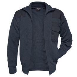 Mil-Tec Strickjacke MT-Plus blau, Gr&ouml;&szlig;e 50