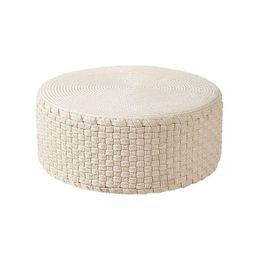 Beliani Pouf MITHI in Beige - (W) 70 x (H) 30 x (L) 70 cm | Gr.: onesize