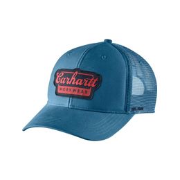Carhartt Cap "Rugged Flex Twill Mesh-Back Script Patch Cap" in Blau | Gr.: onesize