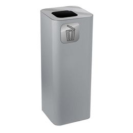 Wertstoffsammler PURE, H&ouml;he 800 mm, Volumen 100 l, wei&szlig; kaiserkraft