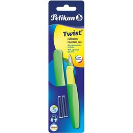 Pelikan F&uuml;llhalter Twist neon gr&uuml;n M Blister | Gr.: onesize