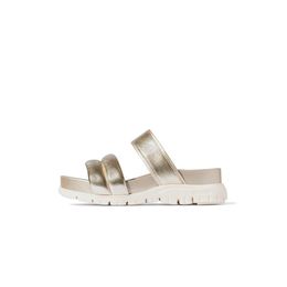 Cole Haan Sandalen ZEROGRAND DOUBLE BAND SLIDE SANDALS in SOFT GOLD TALCAIVORY | Gr.: 39,5