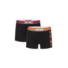 CAMP DAVID Boxershorts 2er Pack underwear in mindset black | Gr.: L