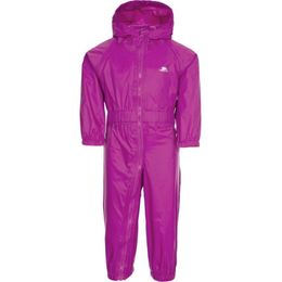 Trespass Kinder Schneeanzug "Button Rain Suit" in Lila | Gr.: 6-12 Monate