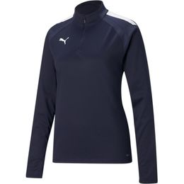 Puma Trainingsjacke "TeamLIGA 1/4 Zip Top W" in Blau | Gr.: XL