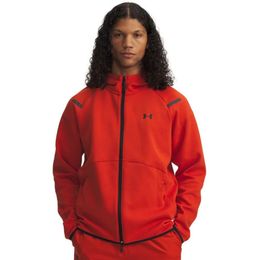 Under Armour Hoodie "Unstoppable HD Eu Fleece Full-Zip" in Orange | Gr.: M