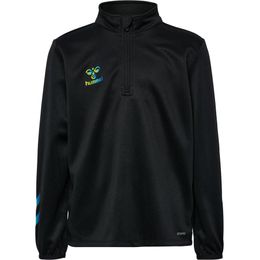 Hummel Halbrei&szlig;verschluss Jacke Hmlshimmer Multisport Kinder in BLACK/LIMEADE | Gr.: 128