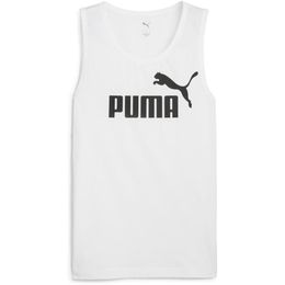 Puma Sportshirt "ESS No.1 Logo Tank" in Wei&szlig; | Gr.: L