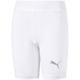 Puma Leggings "LIGA Baselayer ShortTight Jr" in Wei&szlig; | Gr.: 116