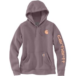 Carhartt Pullover "Iconic Clarksburg Logo Sweatshirt" in Lila | Gr.: S