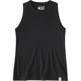 Carhartt Top "Zellulosefaser Series Fitted Ribbed Tank" in Schwarz | Gr.: M