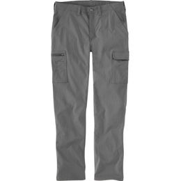 Carhartt Cargohose "Relaxed Tapered Force Ripstop Cargo Pant" in Grau | Gr.: W30/L32
