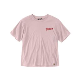 Carhartt Shirt "Zellulosefaser Series Loose Pennant Flag T-Shirt" in Rosa | Gr.: XS