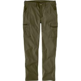 Carhartt Cargohose "Relaxed Tapered Force Ripstop Cargo Pant" in Braun | Gr.: W36/L32