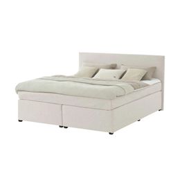 H&ouml;ffner Boxspringbett mit Matratze und Topper H3 Duke &brvbar; creme &brvbar; Ma&szlig;e (cm): B: 187 H: 104 &raquo; H&ouml;ffner