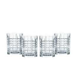 Nachtmann Whiskyglas 4er Set Square &brvbar; transparent/klar &brvbar; Glas &brvbar; Ma&szlig;e (cm): B: 34,8 H: 11,1 T: 8.7 &raquo; H&ouml;ffner