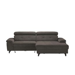 H&ouml;ffner Ecksofa mit Schlaffunktion Frieda &brvbar; grau &brvbar; Ma&szlig;e (cm): B: 265 H: 87 T: 180.0 &raquo; H&ouml;ffner