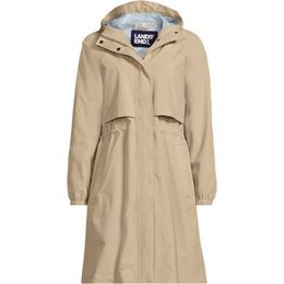 LANDS' END Verstaubarer wasserdichter Squall Regenmantel, Damen,  Wei&szlig;, Polyester, by Lands' End