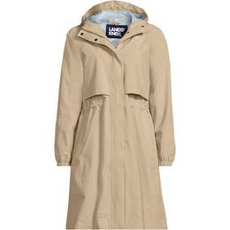 LANDS' END Verstaubarer wasserdichter Squall Regenmantel, Damen,  Wei&szlig;, Polyester, by Lands' End
