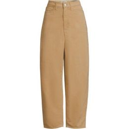 LANDS' END Barrel-Feincordhose High Waist, Damen,  Wei&szlig;, by Lands' End