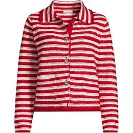 LANDS' END Soft Touch Jacke, Damen,  Rot, Polyester/Polyester-Mischung, by Lands' End