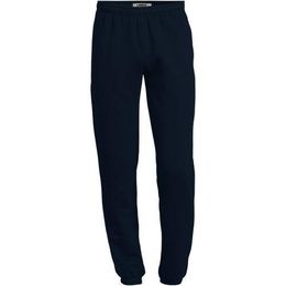 LANDS' END Serious Sweats Jogginghose, Herren,  Blau, Baumwoll-Mischung/Polyester-Mischung, by Lands' End
